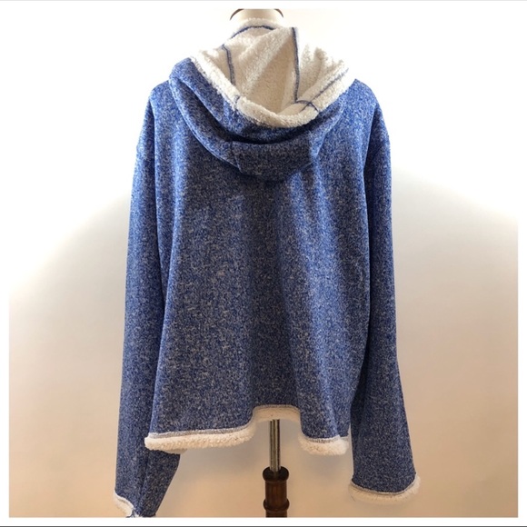 seven apparel | Jackets & Coats | Seven Apparel Blur Sherpa Hooded Zip ...